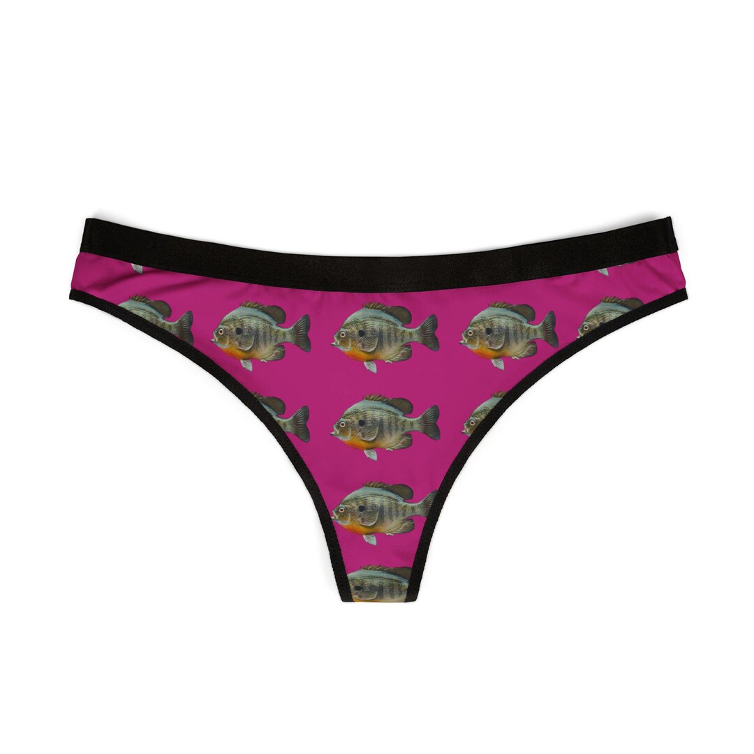 Fishing Thong, Fisherman Wife Lingerie, Hot Pink Bluegill Underwear ...