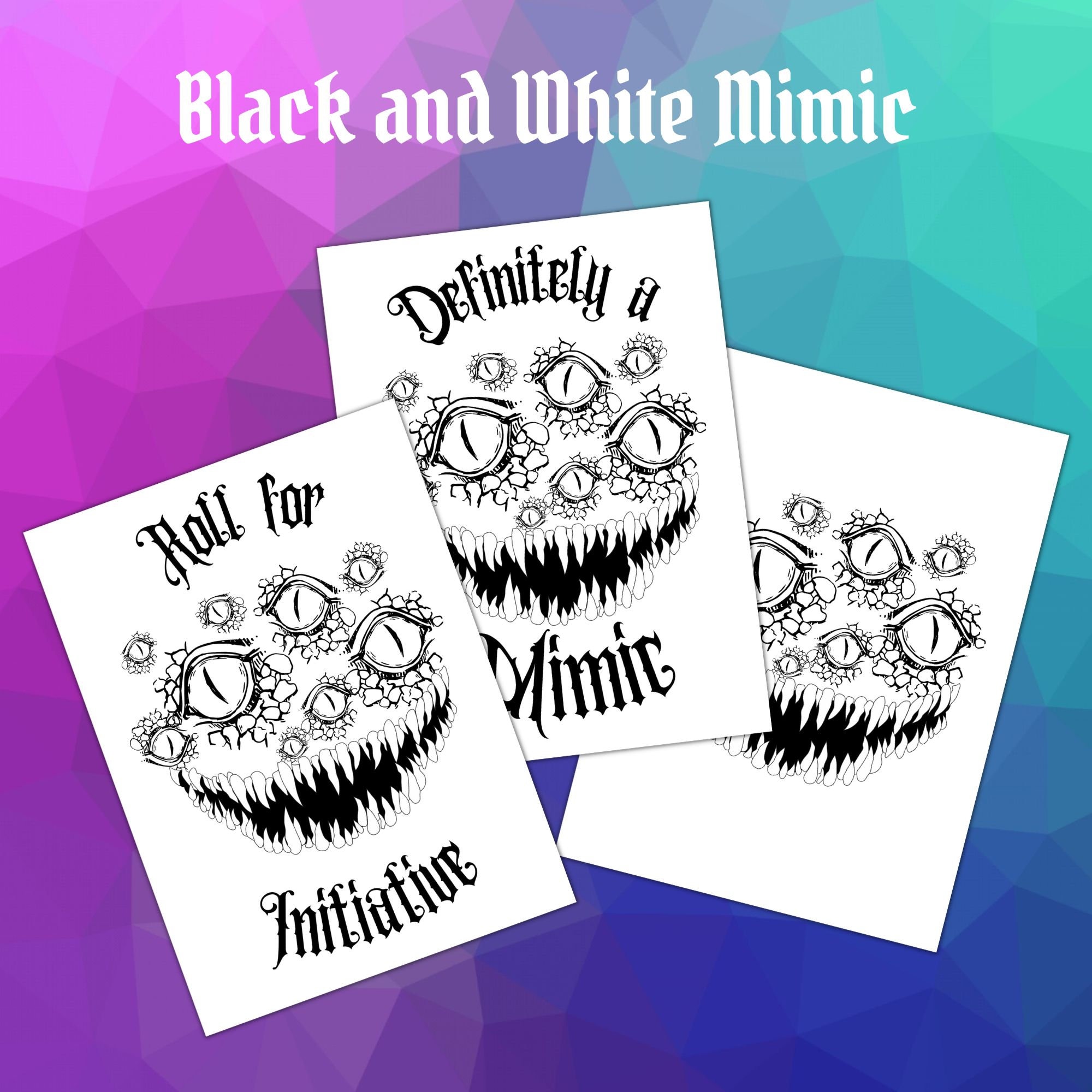 Mimic Spell Scrolls for Dice and Dragons - Etsy