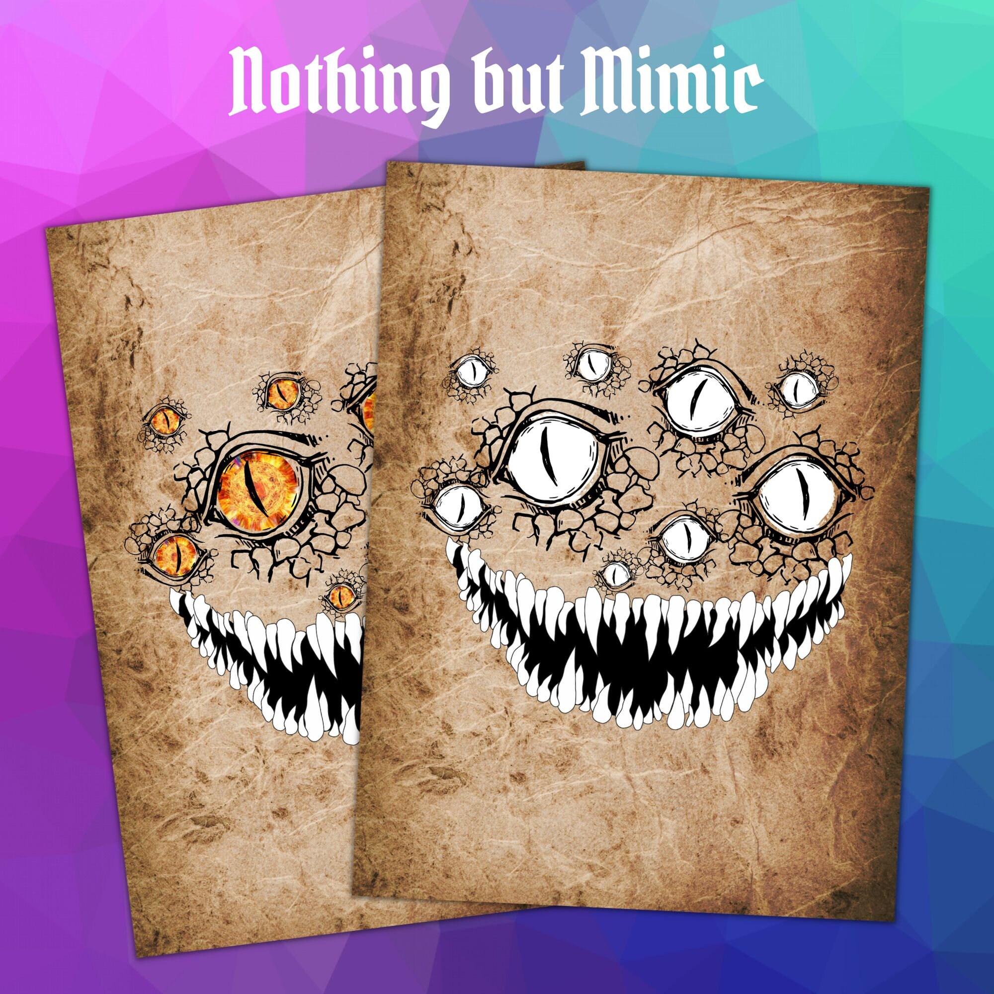 Mimic Spell Scrolls for Dice and Dragons - Etsy