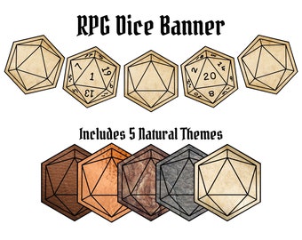 Rpg Dice Banner - Etsy