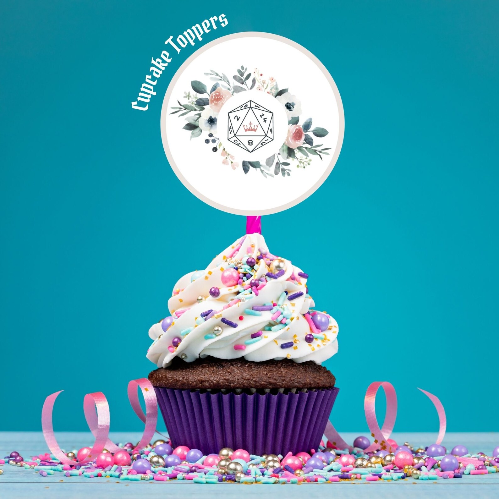 Chaotic Queen Dice and Dragons Printable Party Decoration Set - Etsy