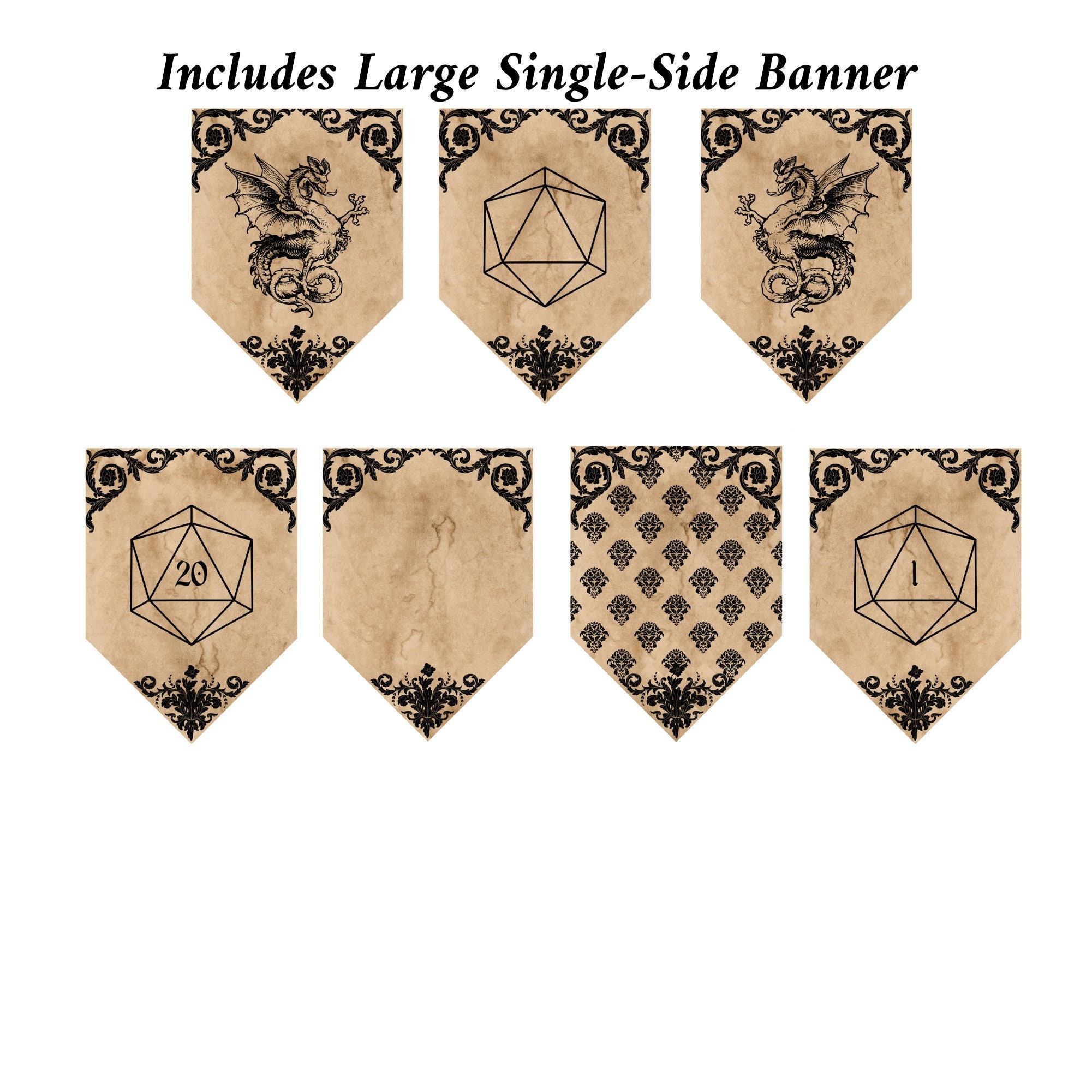 Tavern Party Campaign Dice and Dragons Banner - Etsy