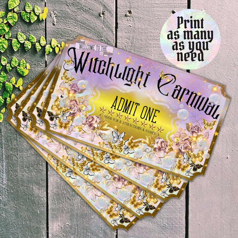 Witchlight Carnival Tickets for Dnd Game Props - Etsy Australia