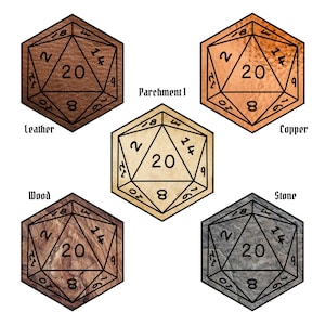 Natural RPG Dice Party Banner Set - Etsy