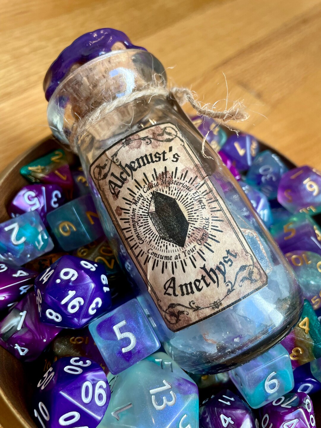 Alchemist's Amethyst Label for Fantasy Apothecary Jar - Etsy