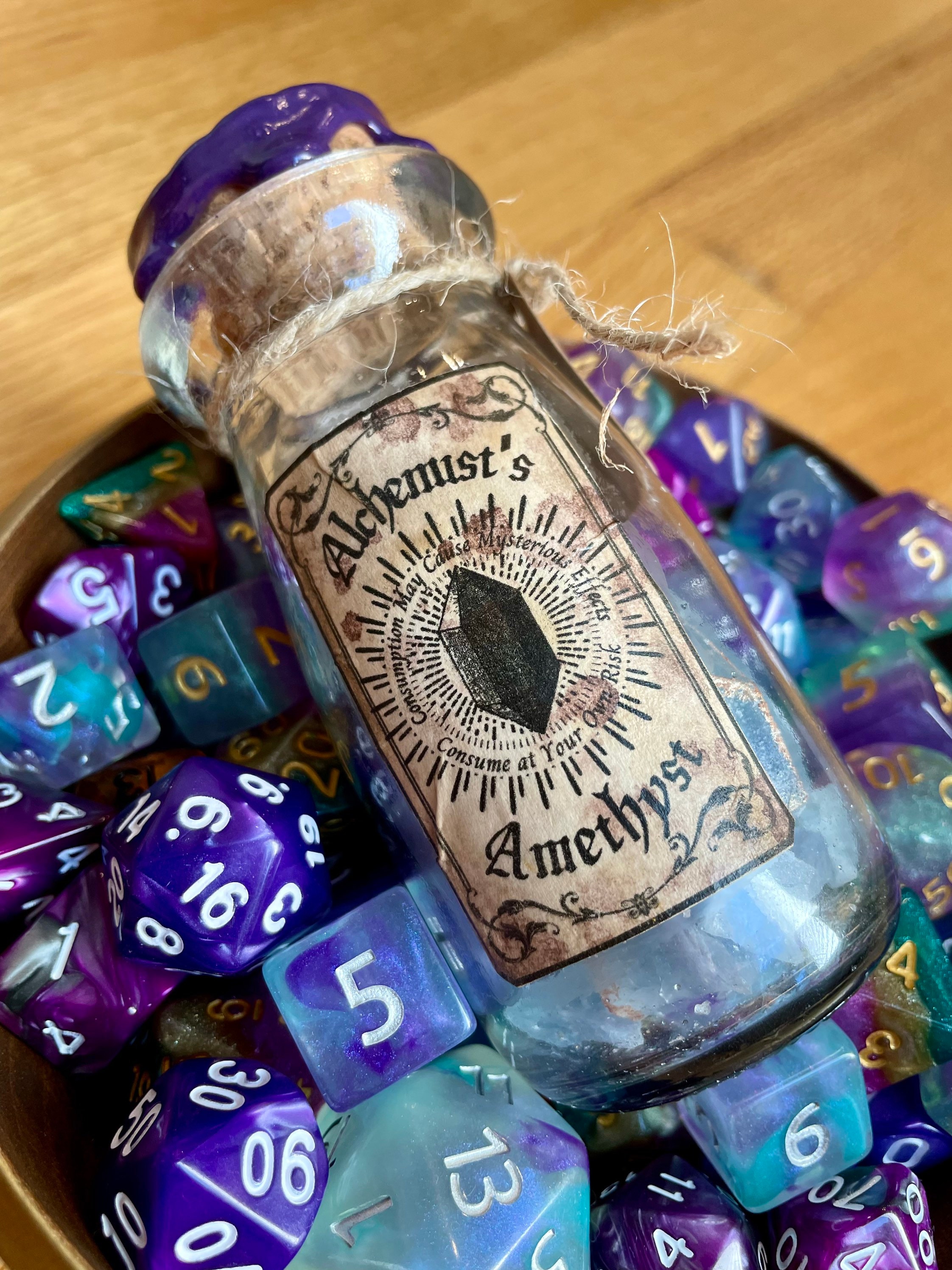Alchemist's Amethyst Label for Fantasy Apothecary Jar - Etsy UK