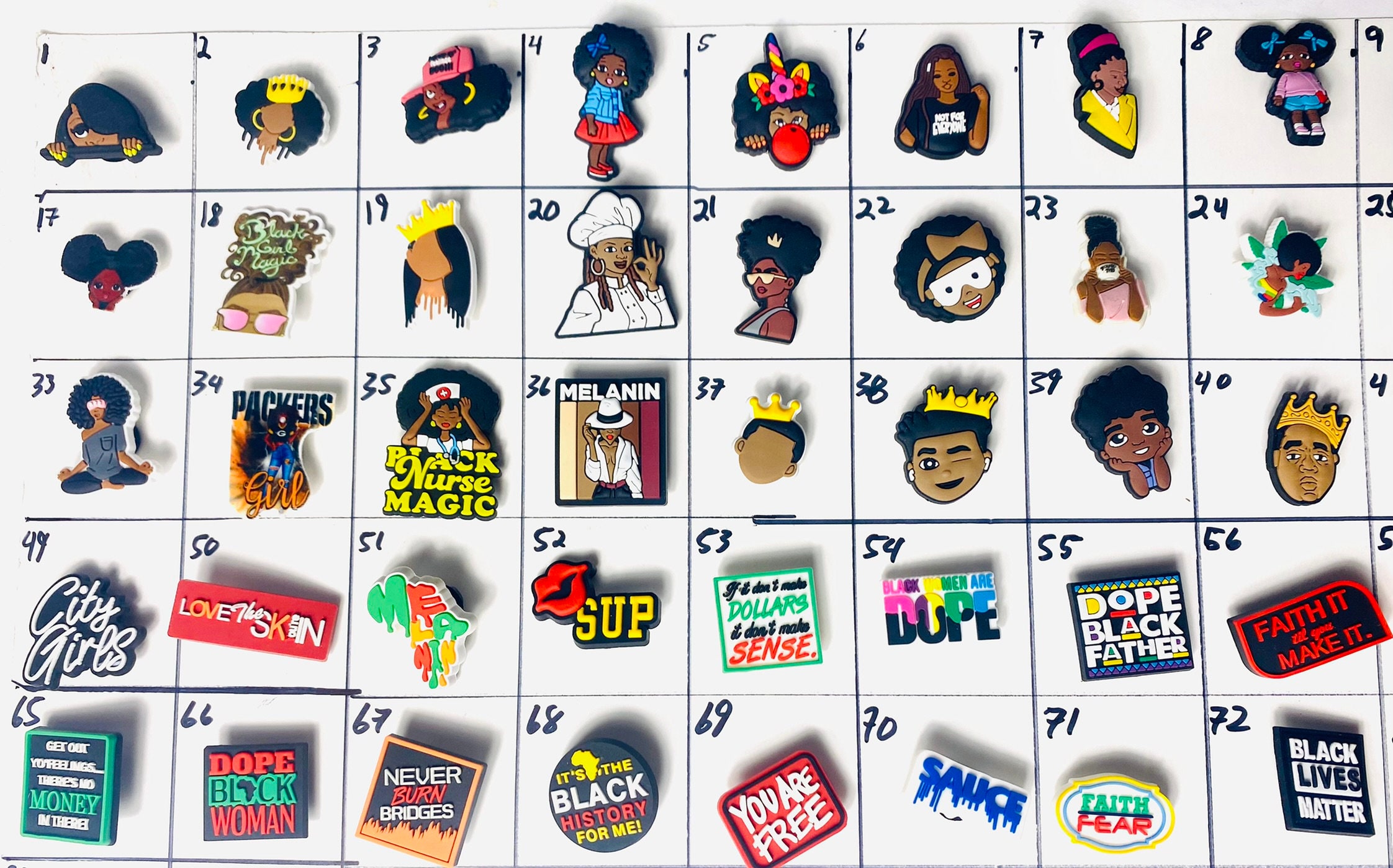 African American Culture Jibbitz Shoe Charms Custom Jibbitz - Etsy