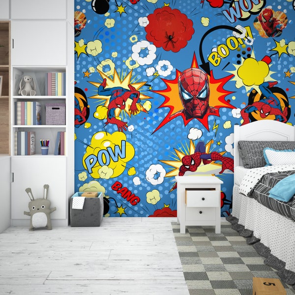 Peel and Stick Wallpaper Comic Book - Etsy