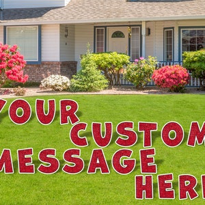 Personalized Custom Letter Yard Sign, Build Your Own Sign, Lawn Decor ...