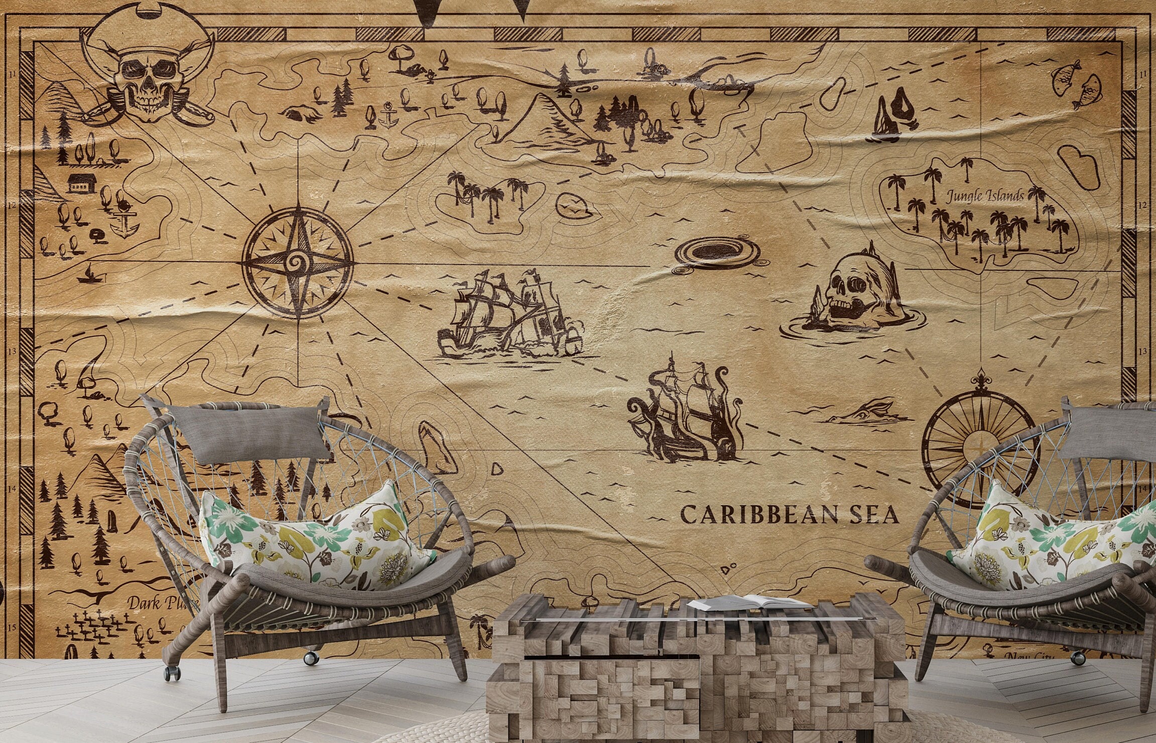 Treasure Map Wallpaper