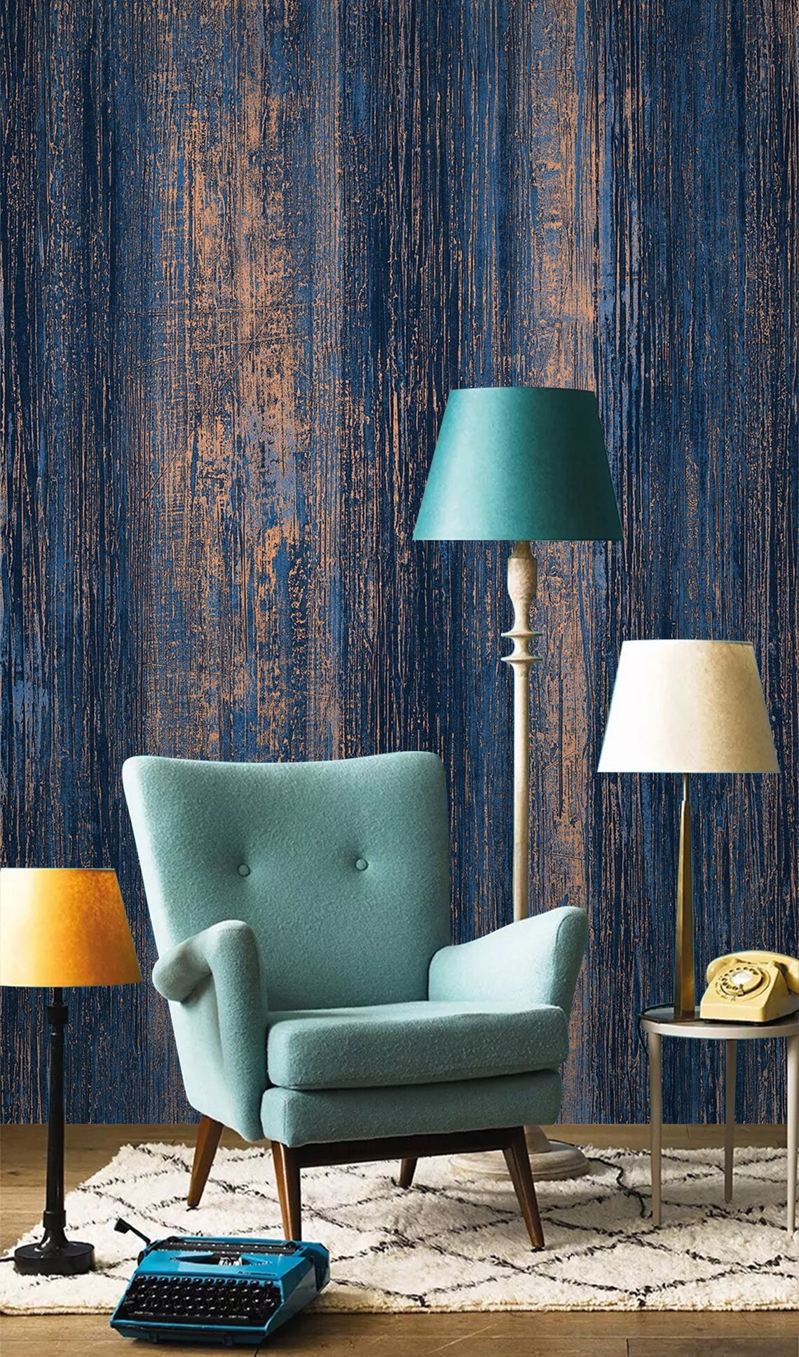 Retro Texture Simple Shading Wallpaper Pattern Wall Mural - Etsy