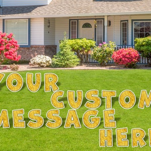 Personalized Custom Letter Yard Sign, Build Your Own Sign, Lawn Decor ...