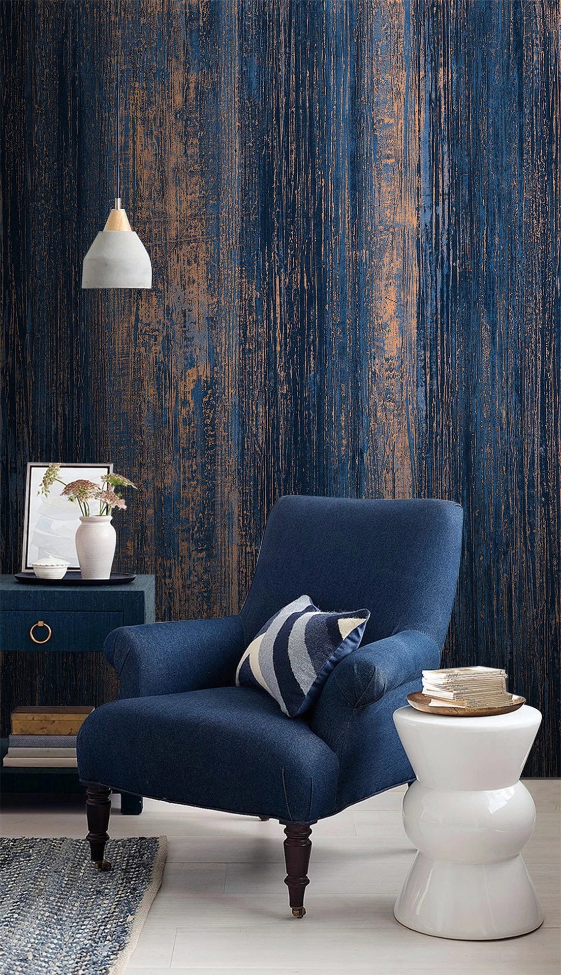 Retro Texture Simple Shading Wallpaper Pattern Wall Mural - Etsy