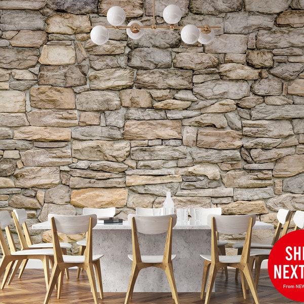 Stone Wallpaper - Etsy