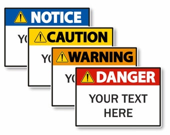 Caution Metal Sign | Etsy