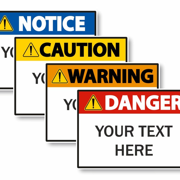 Customizable Caution Sign - Etsy