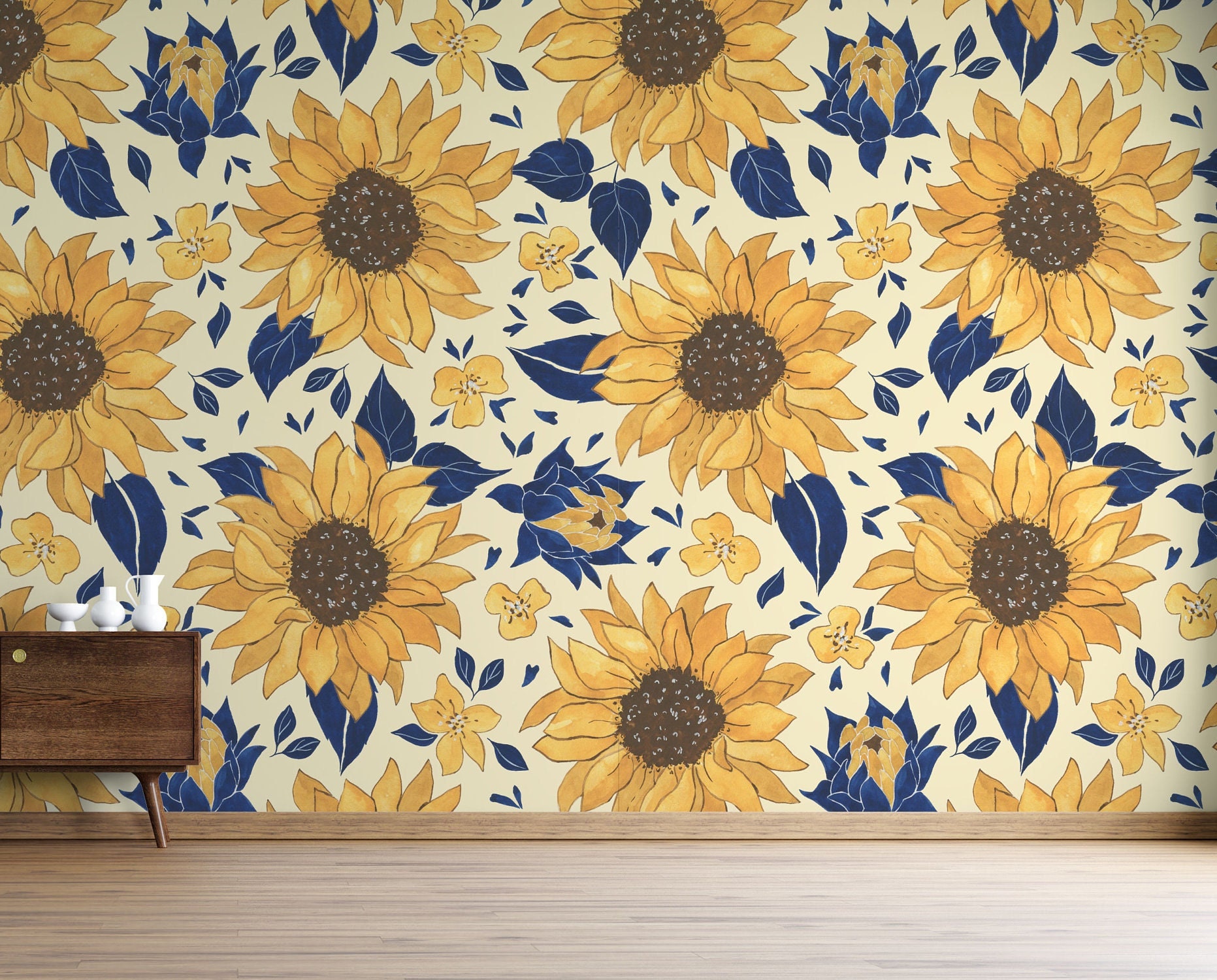 Vintage Sunflower Desktop Background