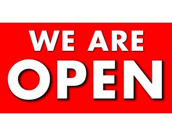 We're Open Banner - Etsy