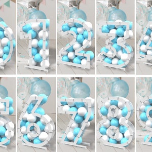 Balloon Number Stands, Birthday Age Stand, Birthday Decoration, Age ...