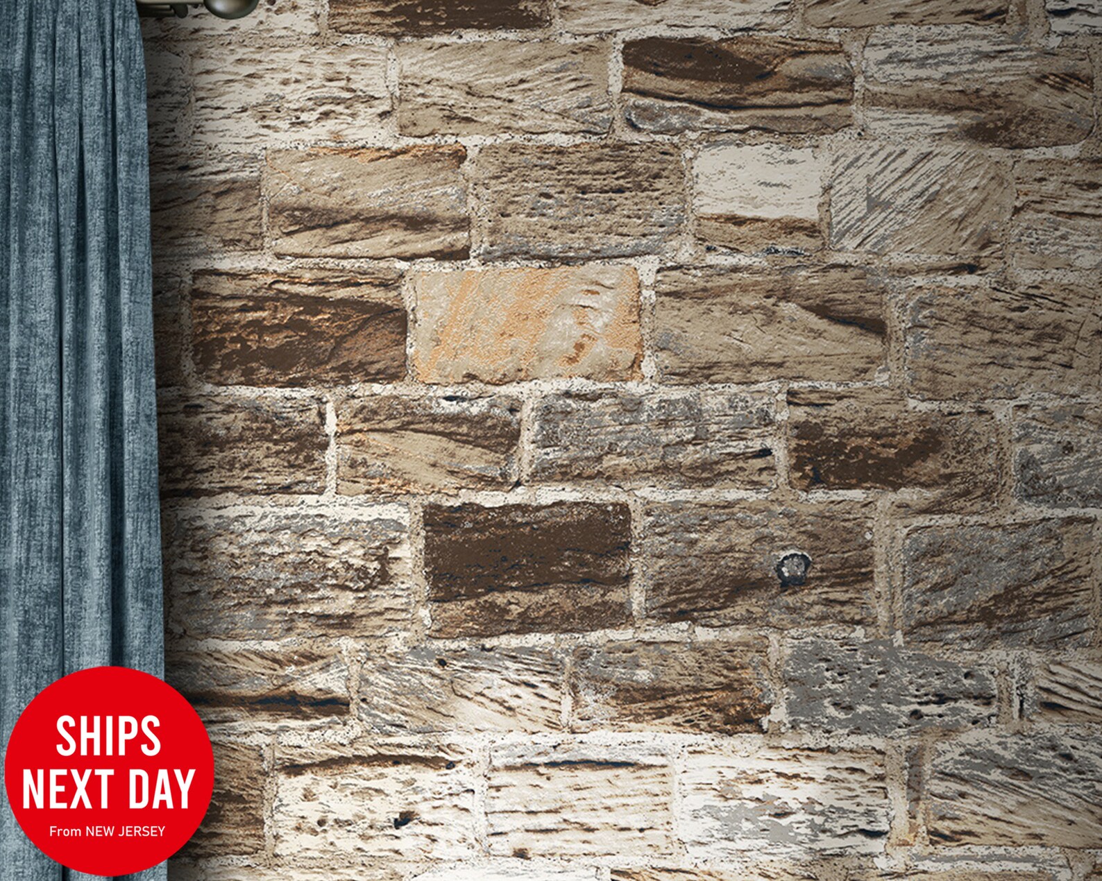 Modern Simple Brick Pattern Wallpaper Pattern Wall Mural - Etsy