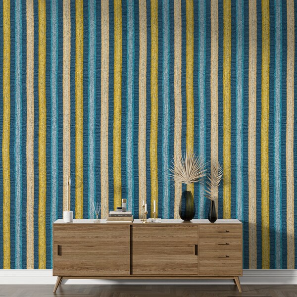 Vertical Stripe Wallpaper - Etsy