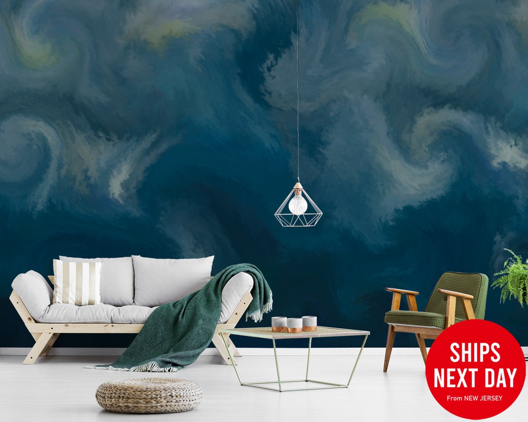 Hand-drawn Abstract Wallpaper | Pattern Wall Mural | Peel and Stick ...