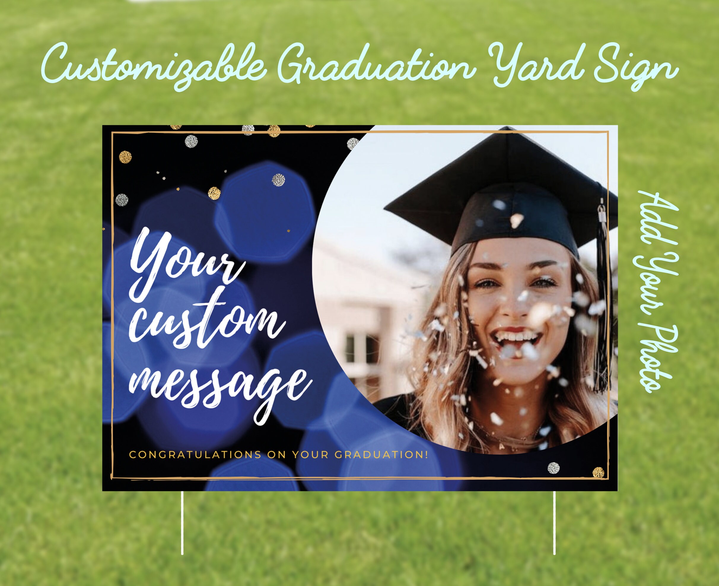 Custom Graduation Yard Sign Graduation Lawn Decoration - Etsy