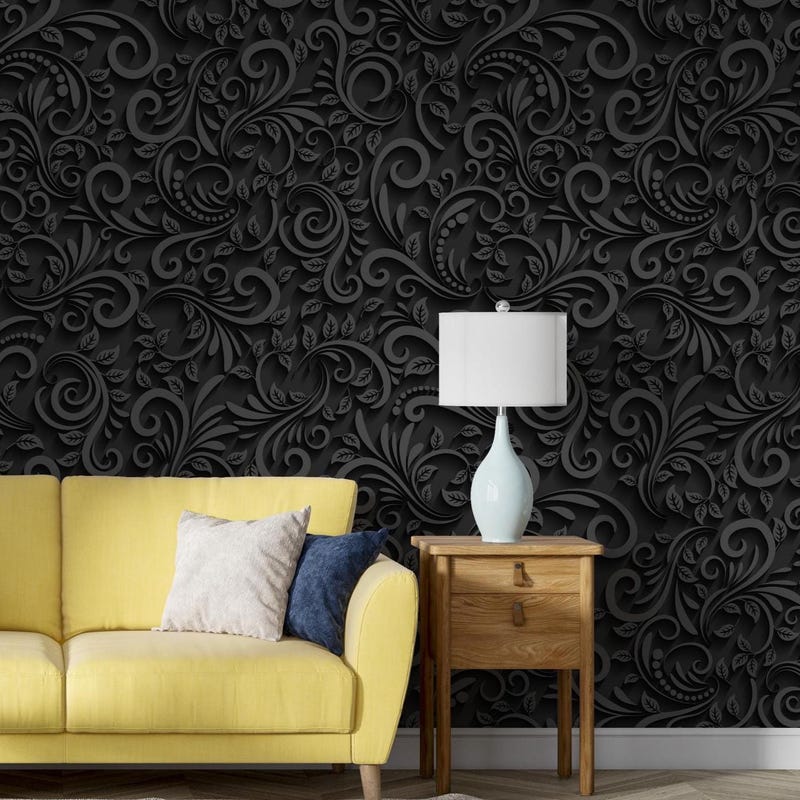 Embossed Wallpaper - Etsy