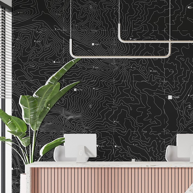 Topographical Map - Etsy