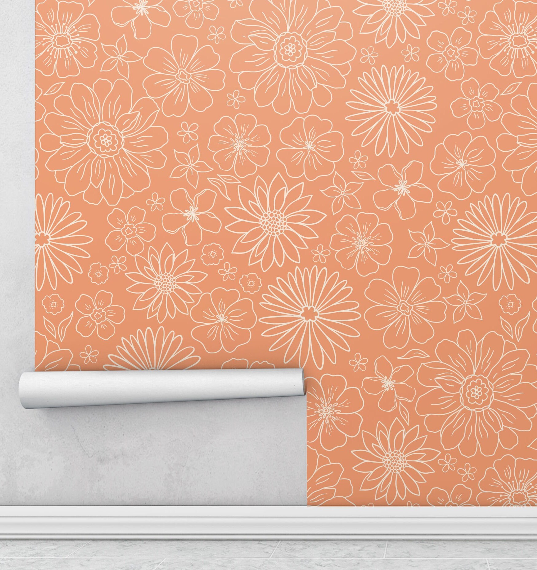 Orange Decorative Lines Clip Art