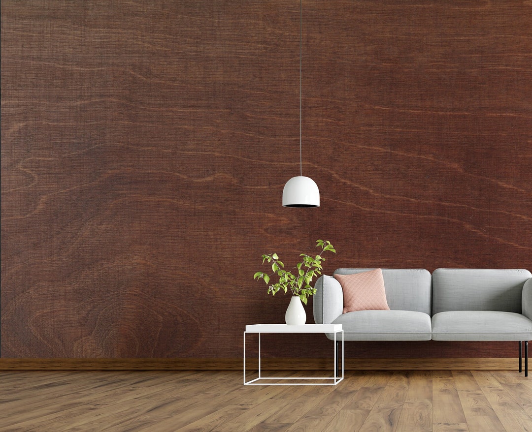Natural Look Dark Brown Wood Pattern Wallpaper | Peel and Stick Self ...