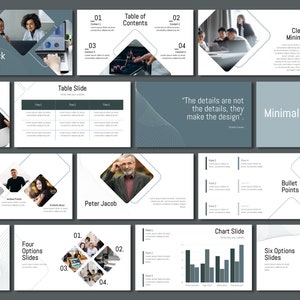 Minimal Modern Design Business Presentation Template Pitch Deck ...