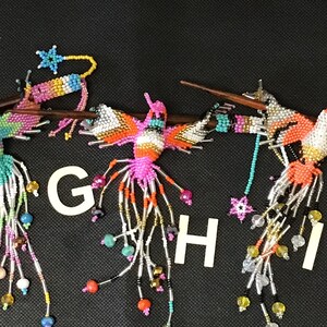 Hummingbird Hair Pin Hand Beaded Hair Pin Hand Beaded - Etsy