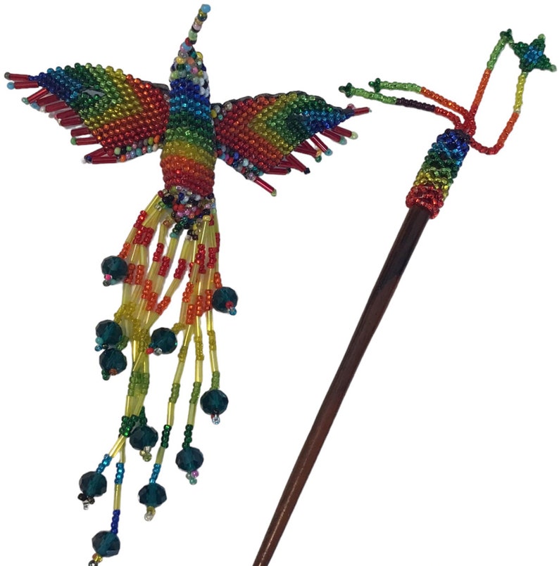 Hummingbird Hair Pin Hand Beaded Hair Pin Hand Beaded - Etsy