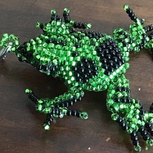 Beaded Frog Keychain, Frog Keychain, Beaded Frog,beaded Keychain, Gift ...