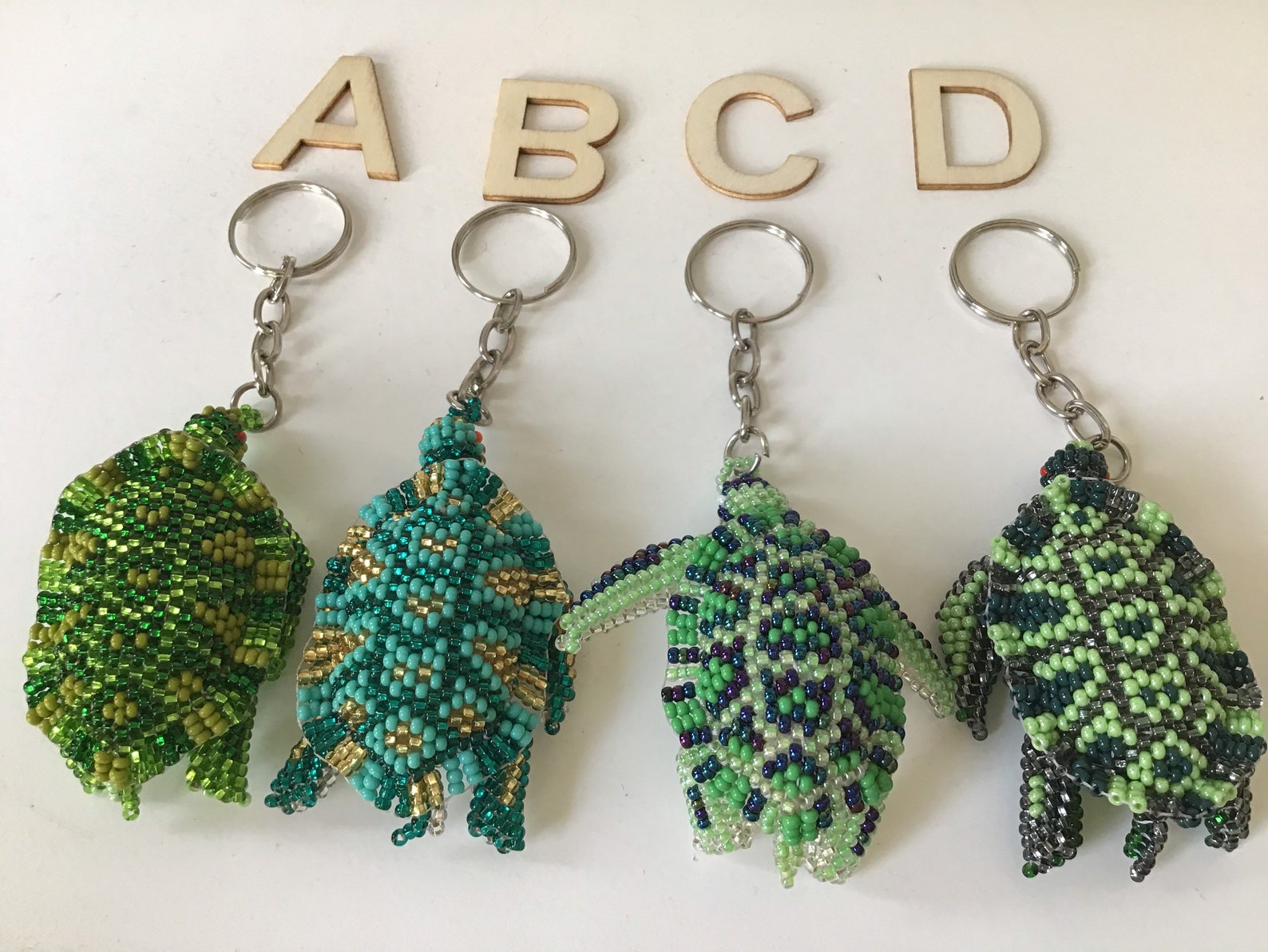 Beaded turtle keychain turtle keychain beaded turtle hand | Etsy