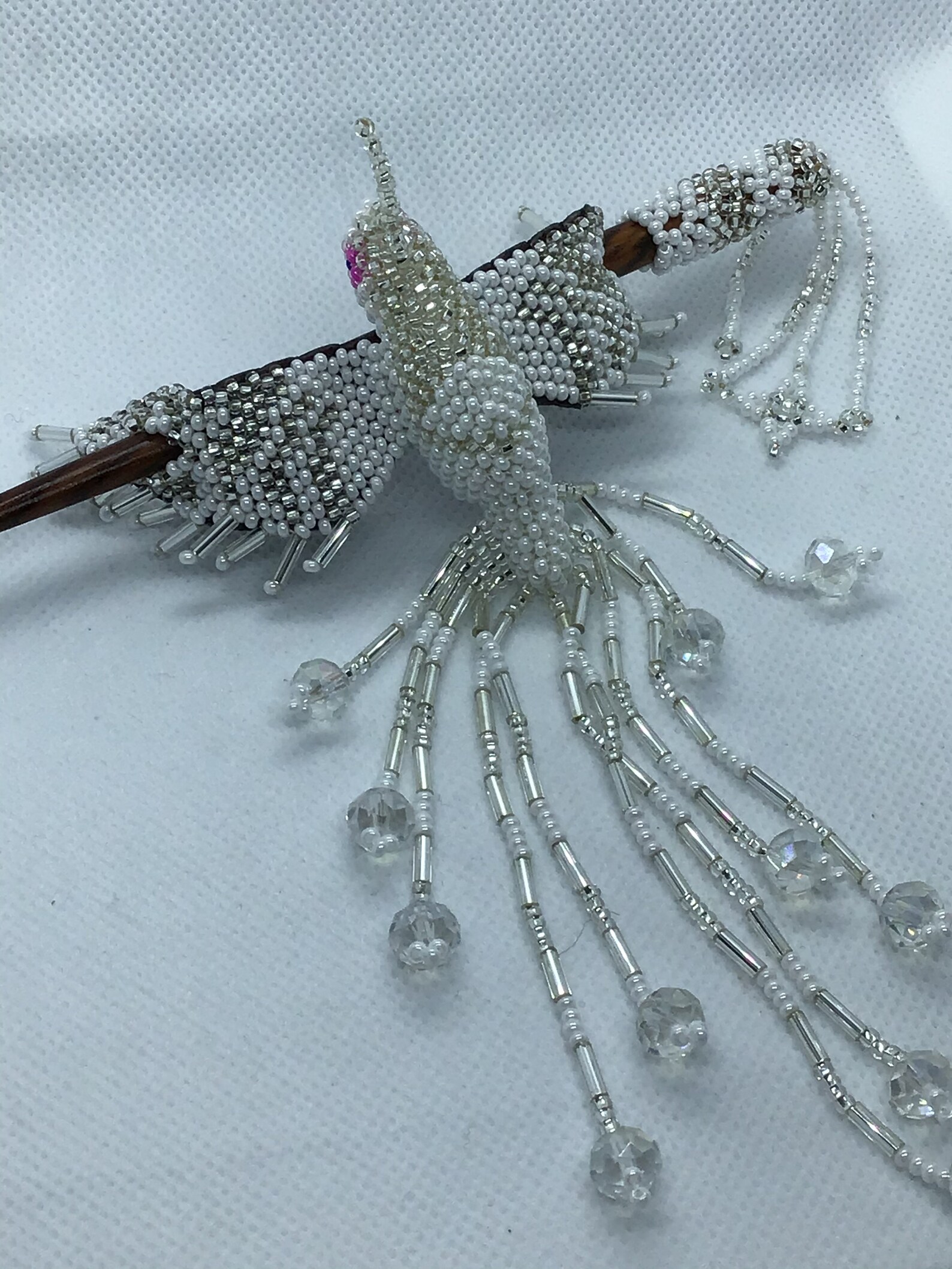 Hummingbird Hair Pin Hand Beaded Hair Pin Hand Beaded - Etsy