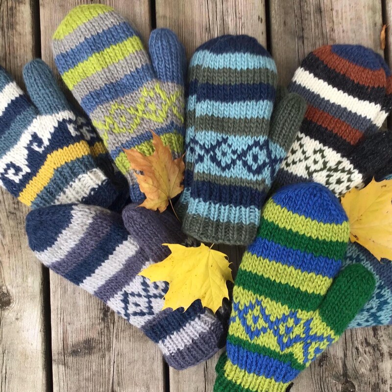 Wool Mittens - Etsy