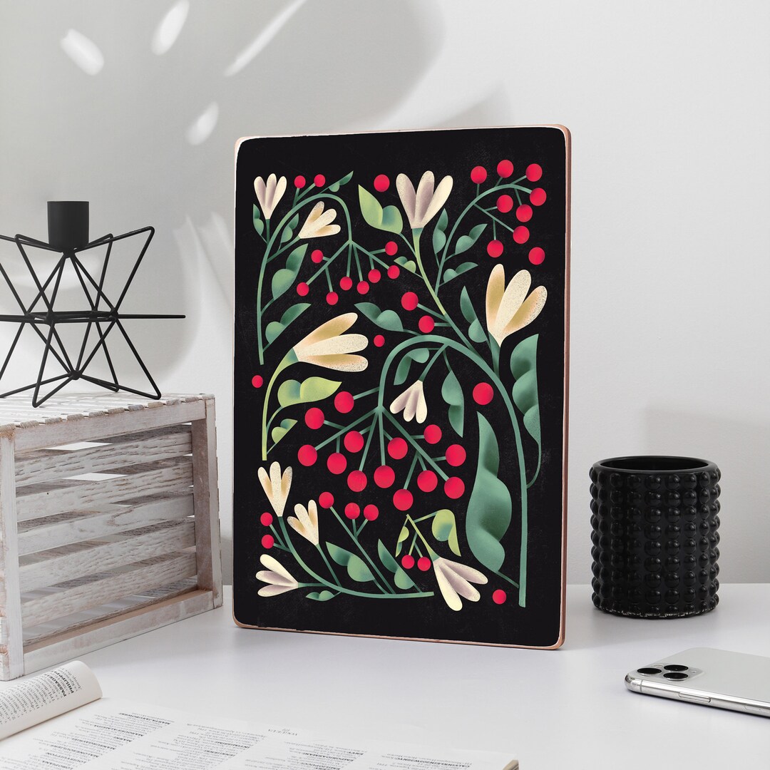 Chervona Kalyna Wood Poster Hanger, Ukrainian Art, Gifts From Ukraine ...