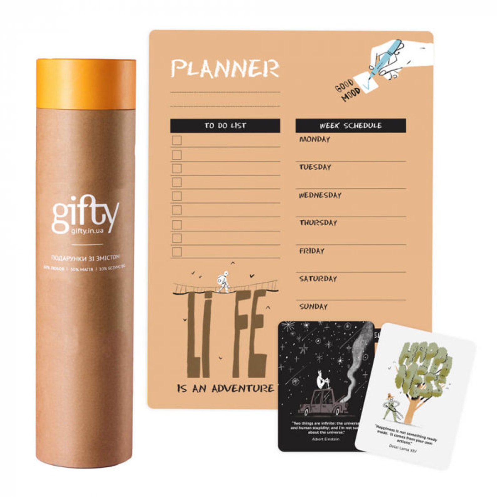 Gift Box GOOD MOOD Planner Gift Set Magnetic Planner - Etsy