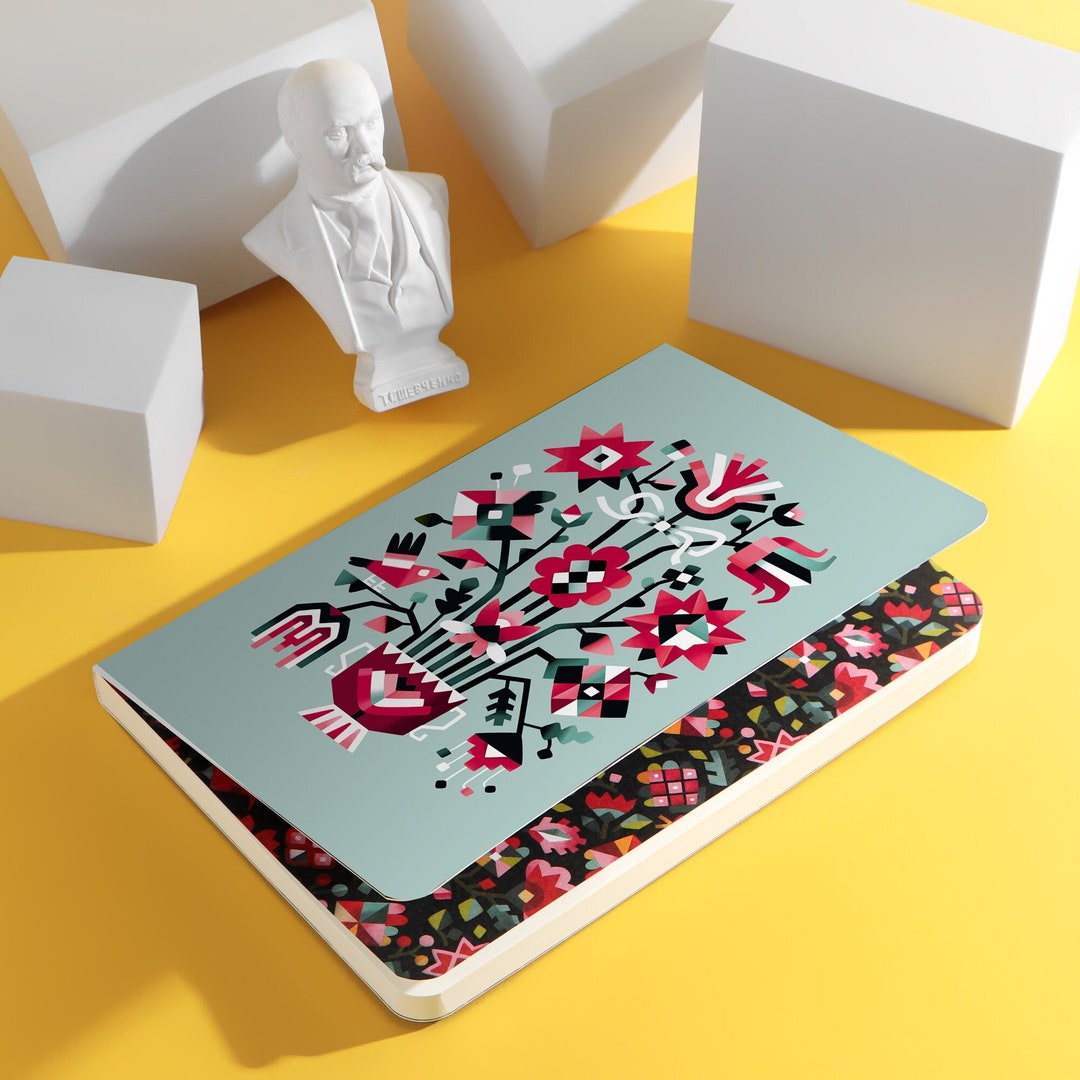 Green Notebook Flower Folk Art, Ukraine Folk, Ukraine Paintings ...