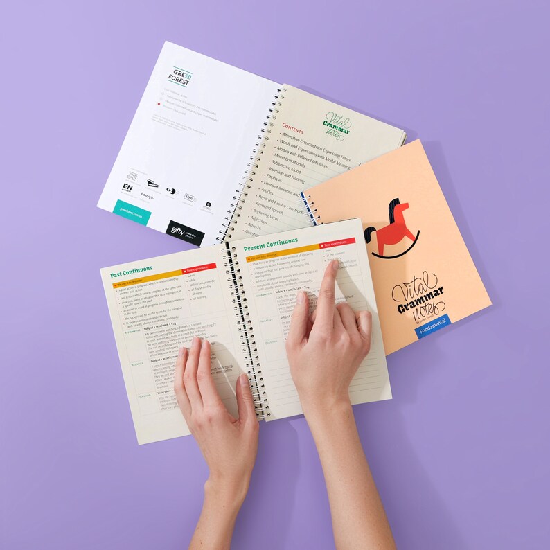 English Grammar Notebooks Language Advanced School Notes - Etsy