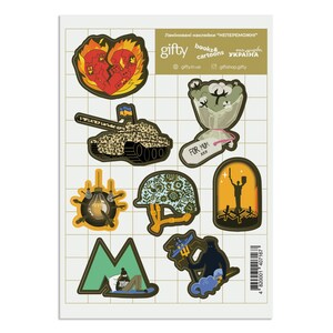 Sticker Pack With Ukrainian Symbols, Ukrainian Stickers Set, Gifts From ...
