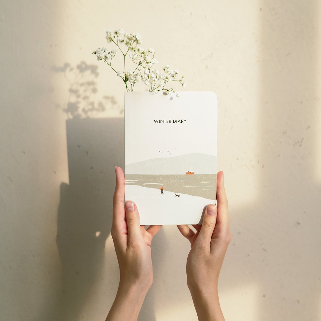 Winter Planner Notebook Winter Themed Bullet Journal Christmas Notebook ...