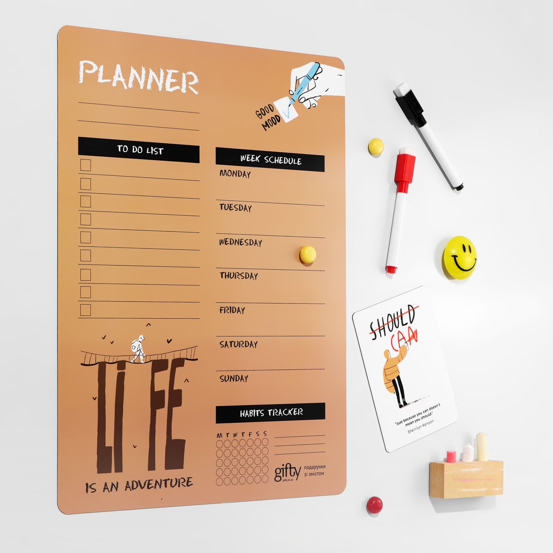 Magnetic Weekly Planner Reminder List Planner for Home - Etsy