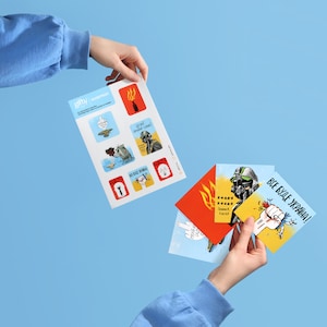 Stickers Set Ukraine Assorted Ukraine Themed Stickers Pack Total of 7 ...