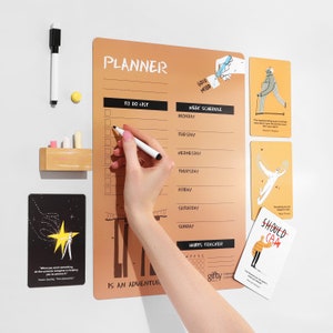 Magnetic Weekly Planner Reminder List Planner for Home Fridge Planner ...