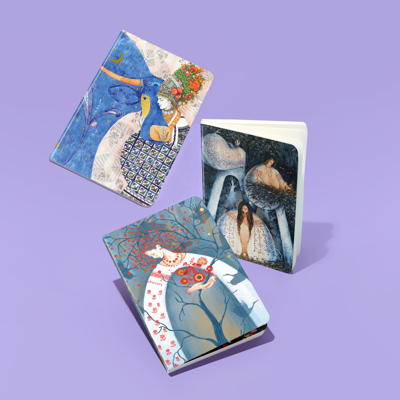 Notebook Ukrainian Painting Style Ornaments Traditional - Etsy