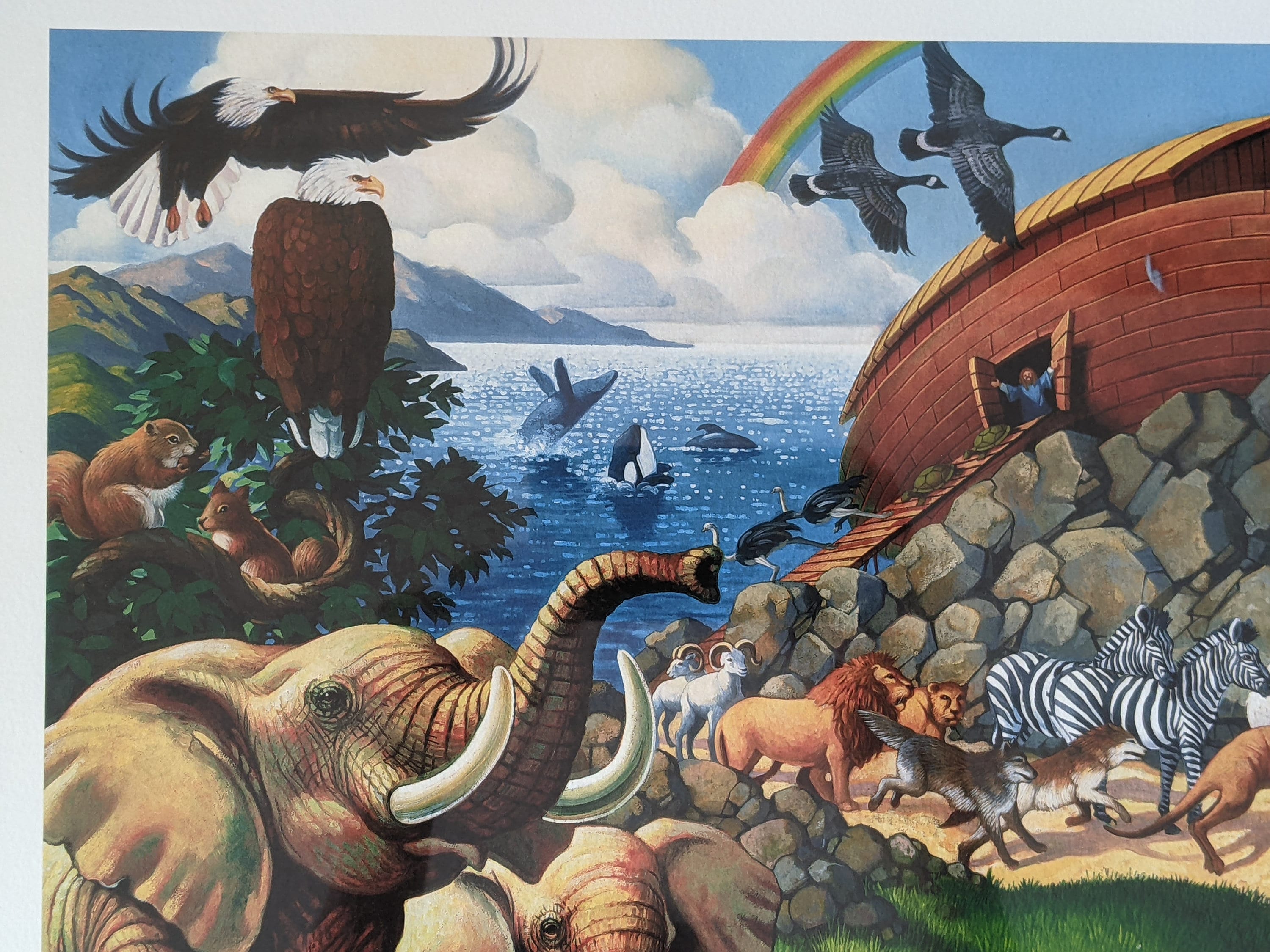 Noah's Ark Artist Proof Print 2002 by Mia Tavonatti Limited Number ...