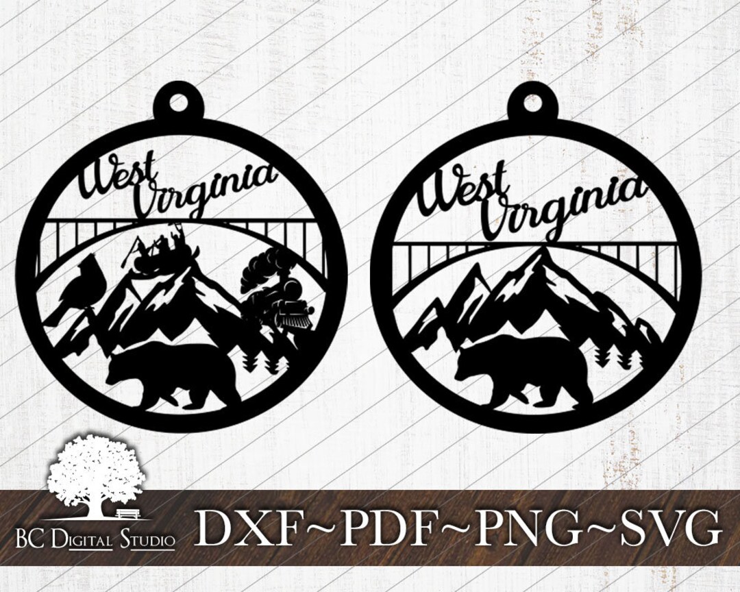 West Virginia Ornament SVG | I Love My State Svg | Digital File ...